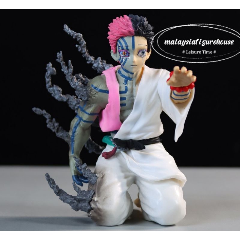 🔥BIG OFFER🔥DEMON SLAYER ANIME YC AKAZA HALF GHOST REPENT COPY RESIN GK ...