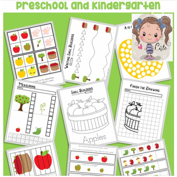 [PDF] APPLES Preschool & Kindergarten Educational AddOn Pack Activity ...