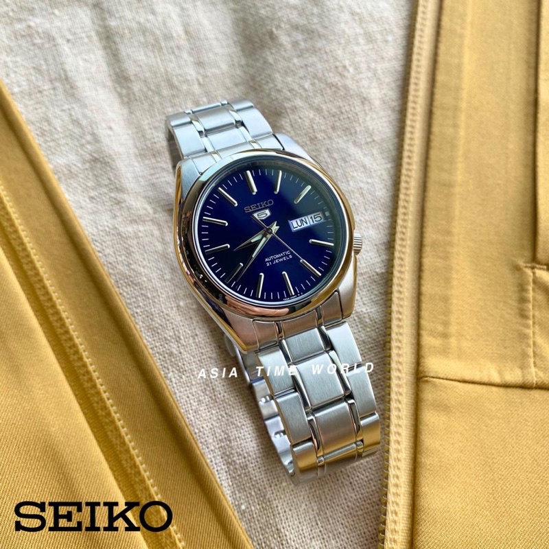 [Original] Seiko 5 SNKL43K1 Classic Automatic Men Watch with Blue Dial ...