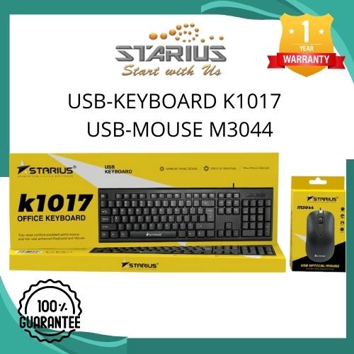 Starius Usb Keyboard & Optical Mouse K1017 M3044 Office Keyboard / 1 year Warranty | Shopee Malaysia
