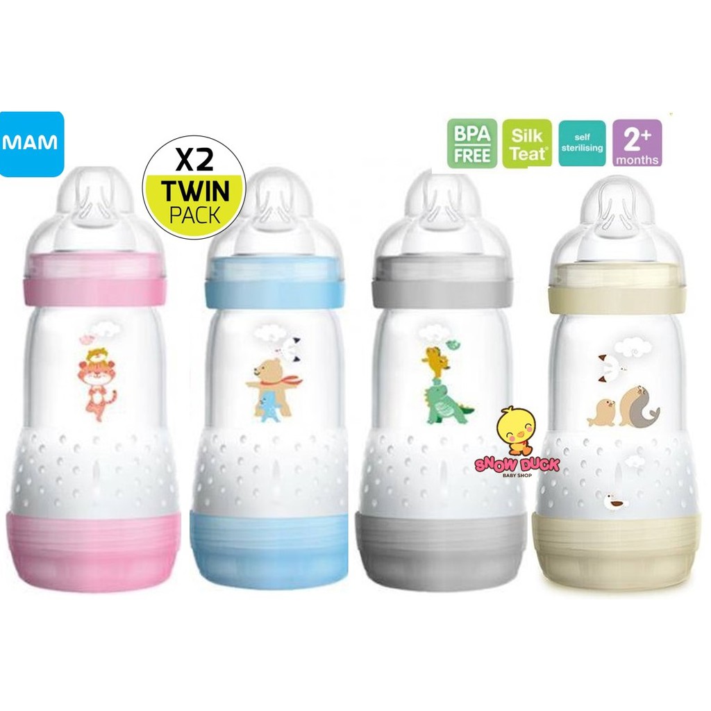 MAM Anti-Colic Feeding Bottle 260ml (Twin Pack) | Shopee Malaysia