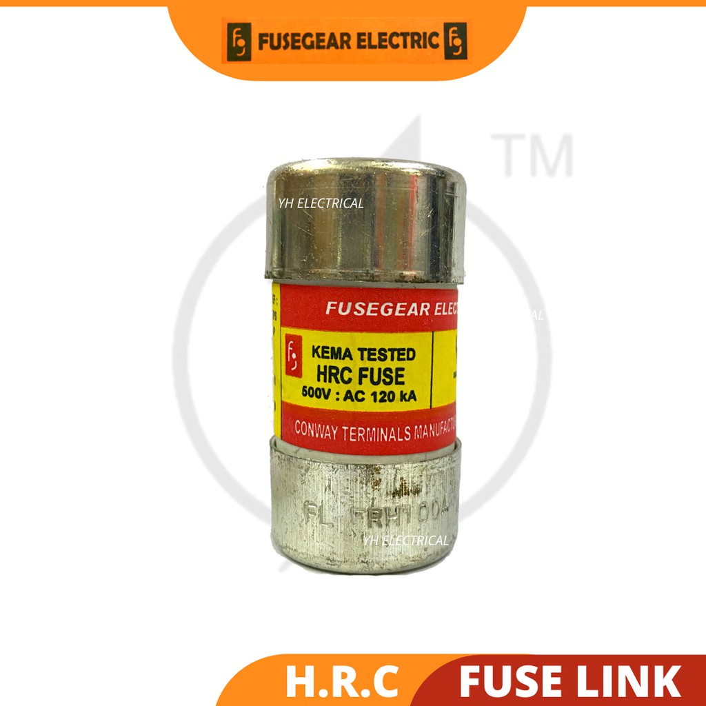 FUSEGEAR 100A FL FRH HRC Fuse Link 500V | Shopee Malaysia