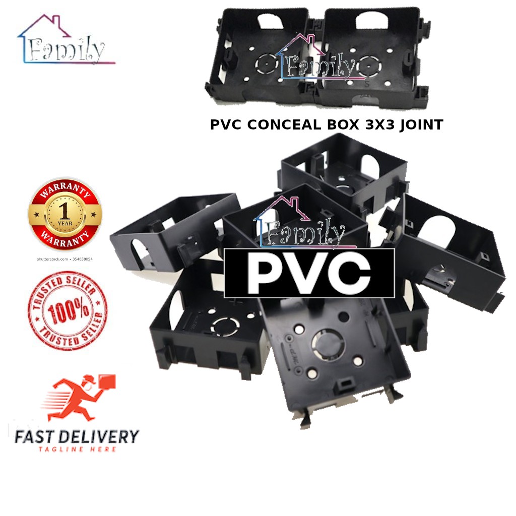 3x3 Conceal Box - Joint Single Conceal base | Shopee Malaysia