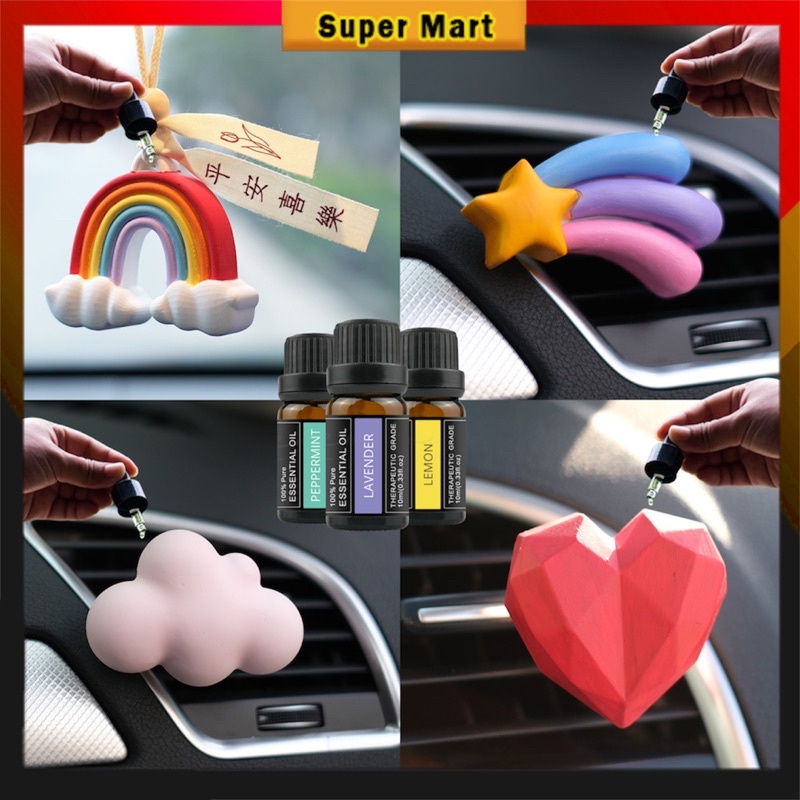 Car Aroma Stone Diffuser Vent Clip Handmade Crown With Essential Oil | Shopee Malaysia