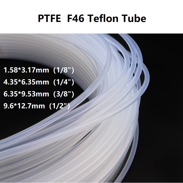 1/3Meter PTFE Tube F46 Insulated Capillary Heat Protector Transmit Hose （1/8"）（1/4"）（3/8"）（1/2 ...