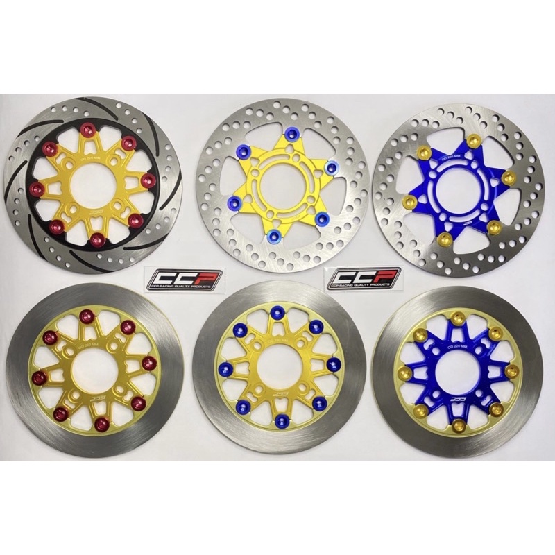 🇹🇭🔥DISC BREAK RACING BRAND CCP🔥🇹🇭UNIVERSAL DISC FLAT 220MM YAMAHA/HONDA ...