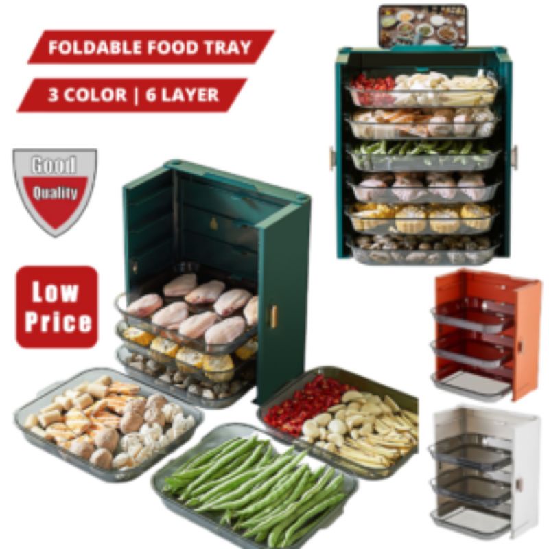 Foldable 6 Layer Food Tray | Shopee Malaysia