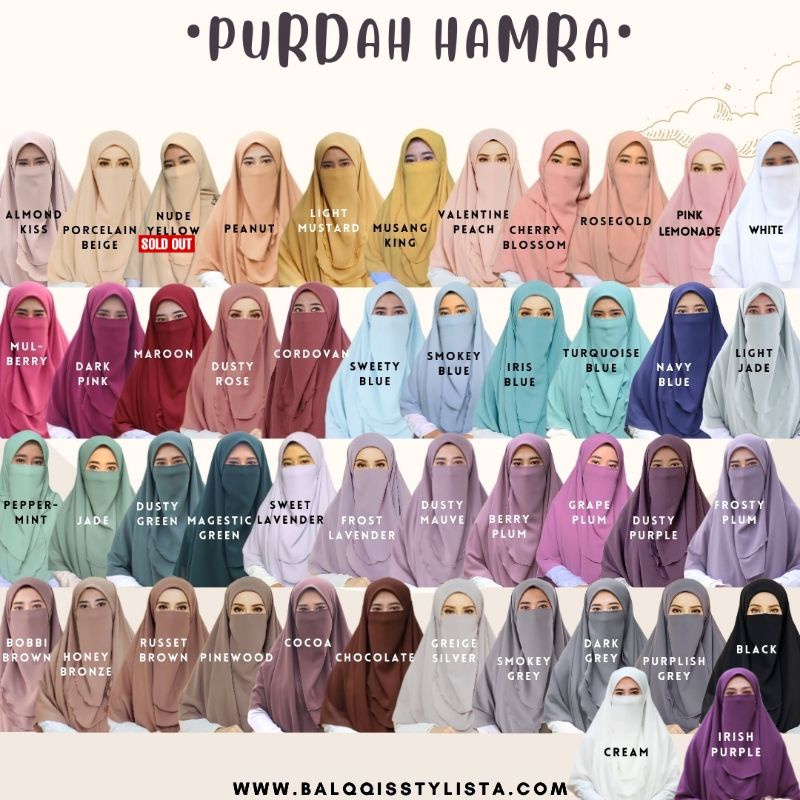 🔥Purdah Hamra Balqqisstylista(group2) 💯breathable.+freegift🍫purdah ...