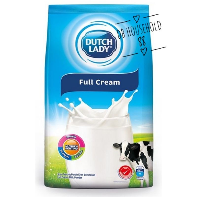 [Dutch Lady] Instant Milk Powder Nutritious Full Cream/Tepung Susu ...