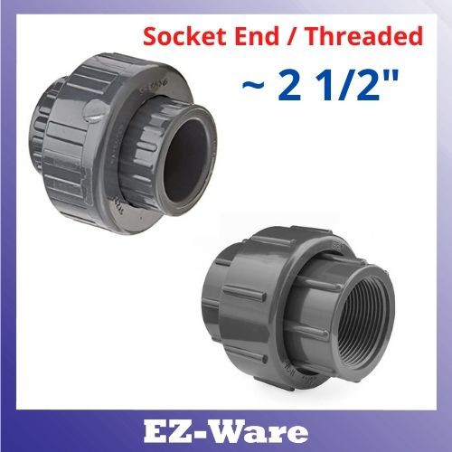 2 1/2" PVC Union Coupling (Socket End) (Threaded) | Shopee Malaysia