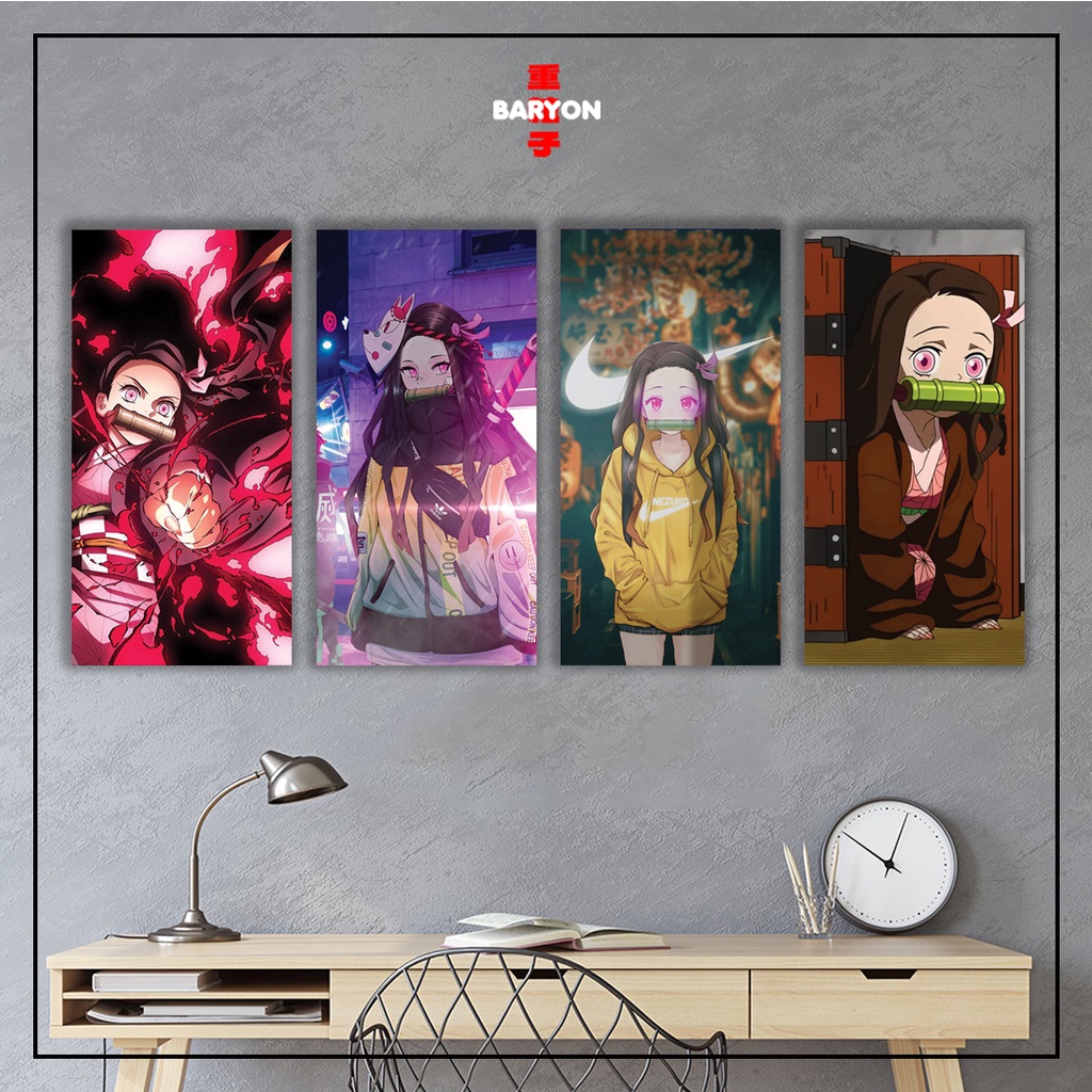 Baryon NEZUKO DEMON SLAYER Room Decoration Anime Wall Display 10 X 20 ...