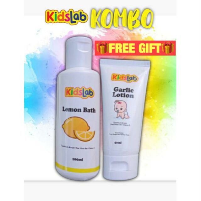 GARLIC LOTION Dan LEMON BATH MURAH by KidsLab 🔥🔥 READY STOCK 🔥 untuk selsema batuk dan berkahak ...