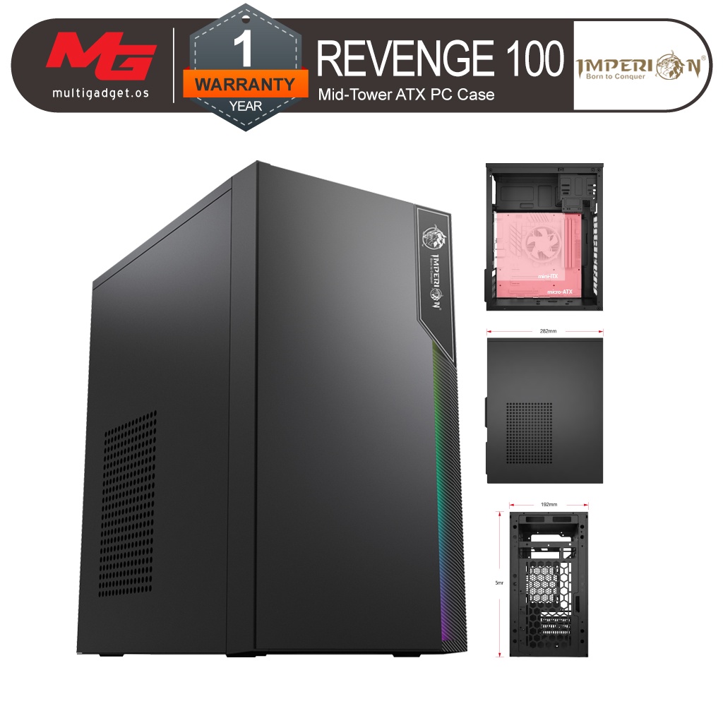 Imperion REVENGE 100 Micro ATX pc case | Shopee Malaysia