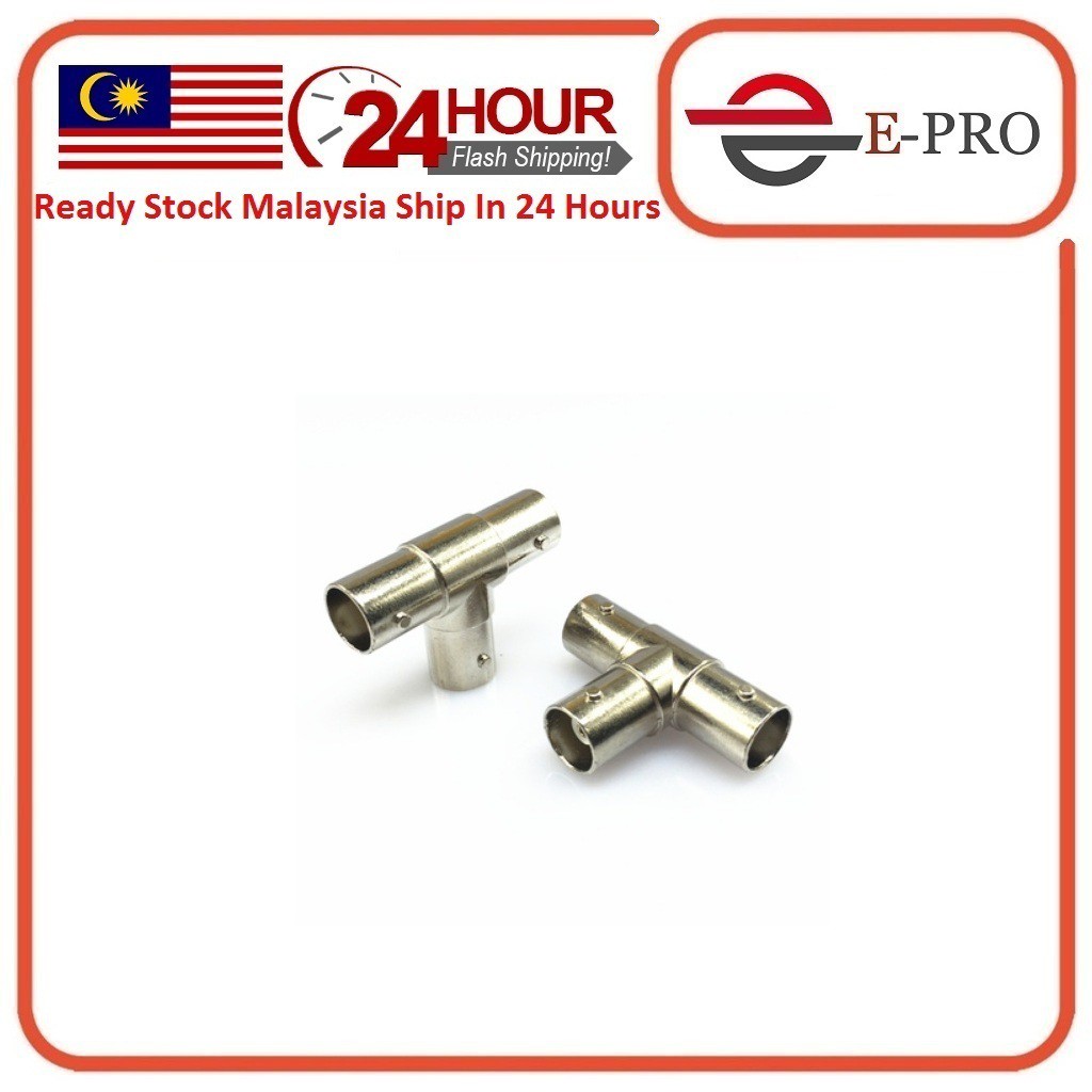 BNC T JOINT FEMALE CONNECTOR Joint Type RG59/RG6 BNC TRIPLE T JOINT ...
