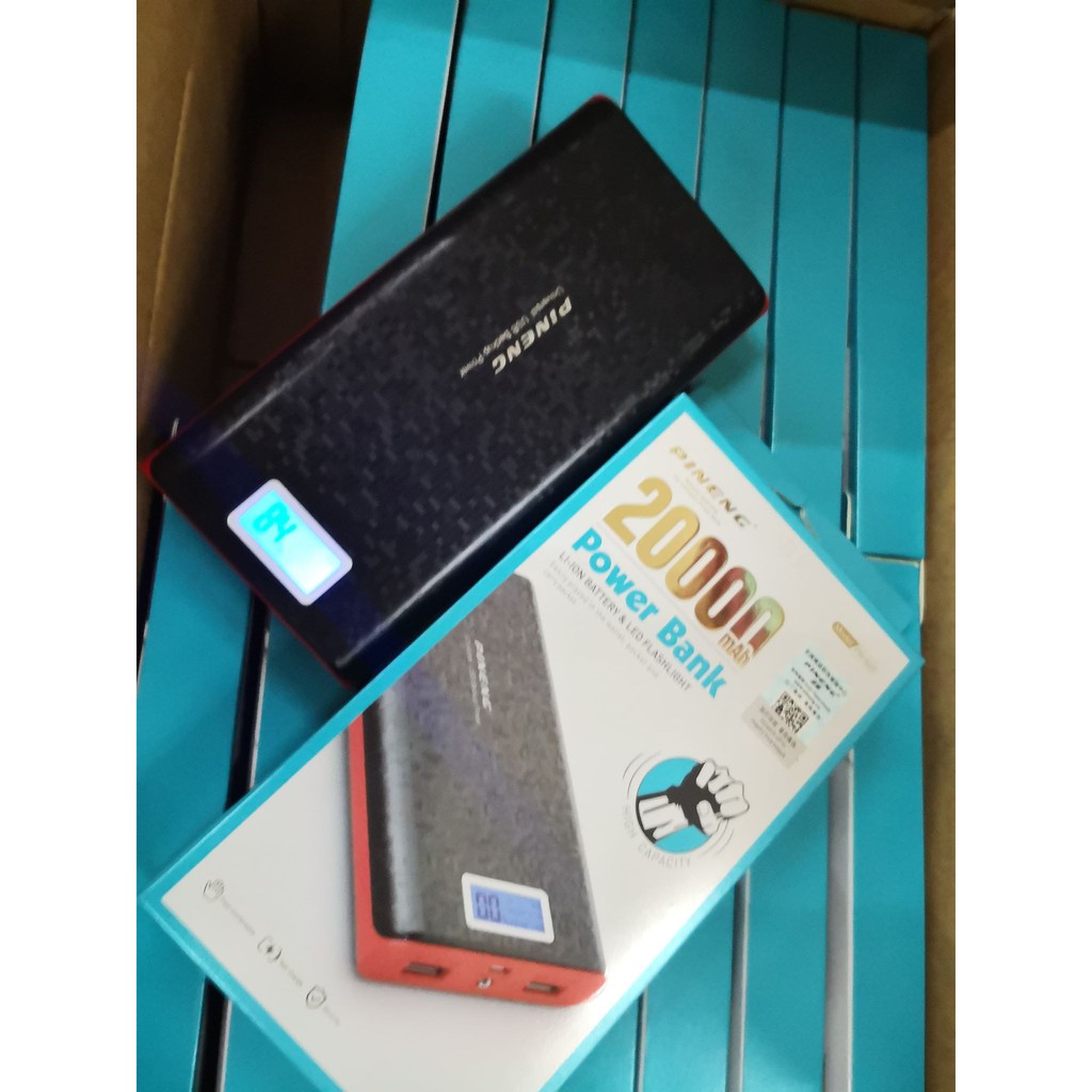 PINENG PN-920 20000mAh Lithium Polymer Power Bank with LED digital ...