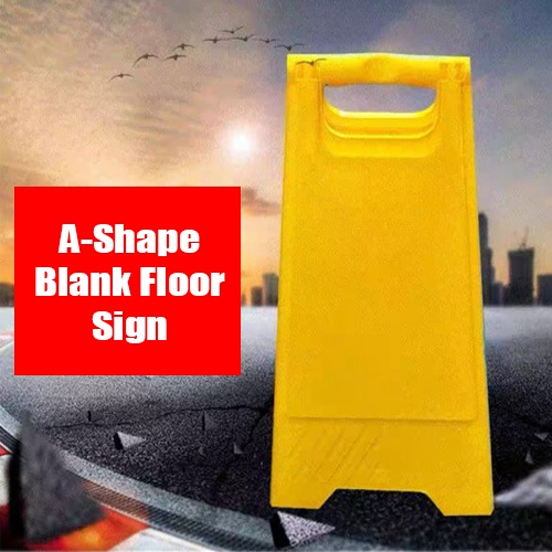 [Ready Stock] High Quality Yellow A-Shape Blank Floor Sign Foldable ...