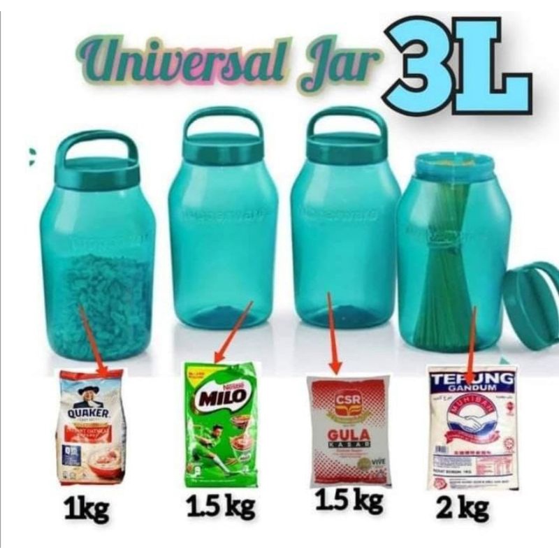 universal jar 3.0l turqoise/purple color | Shopee Malaysia