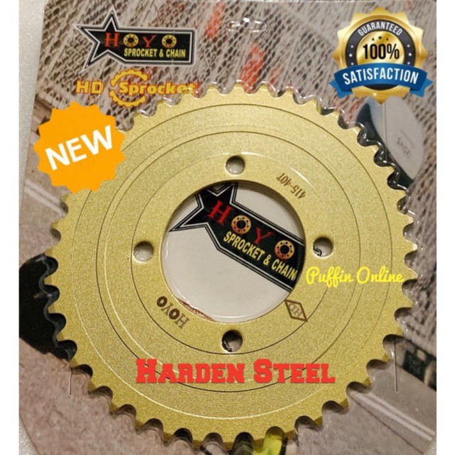 415 RXZ Y125 LC135 LAGENDA Y110 Y100 Harden REAR SPOKET SPOCKET GOLD LC SRL110 SS 125ZR | Shopee ...