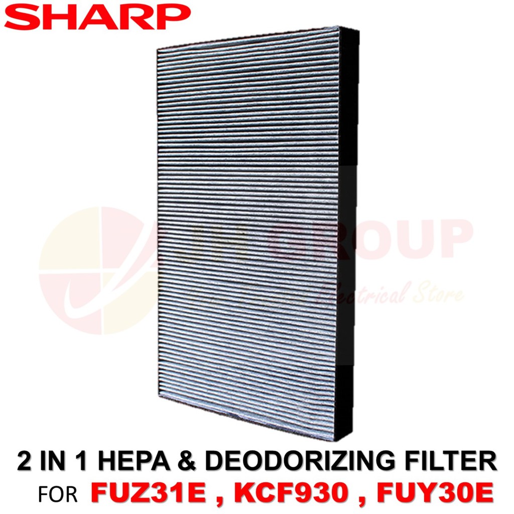 Sharp 2 In 1 Hepa And Deodorizing Replacement Filter For Air Purifier ...