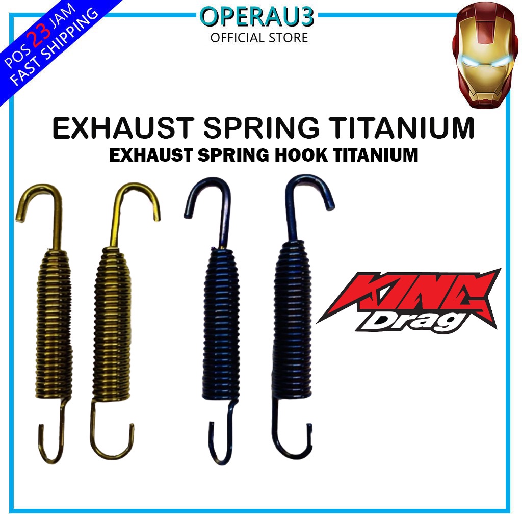 SPRING EXHAUST TITANIUM EKZOS SPRING / EXHAUST SPRING HOOK TITANIUM ...