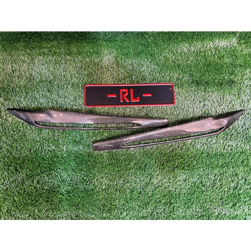 BMW F15 X5 F16 X6 headlamp carbon fiber eyelid eye lid lip eyelip cover ...