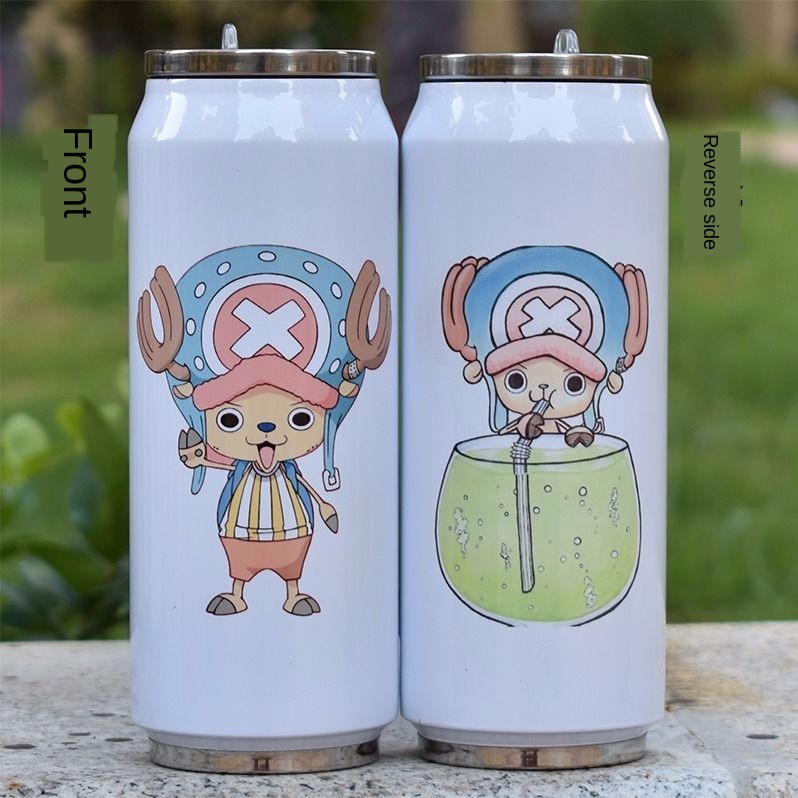 ∏ One Piece Cup Anime Vacuum Mug Student Gift Luffy 304 Stainless Steel ...