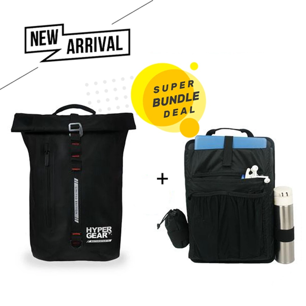 Hypergear Dry Pac Aero 25L With Fast Slot Essential Waterproof Backpack ...