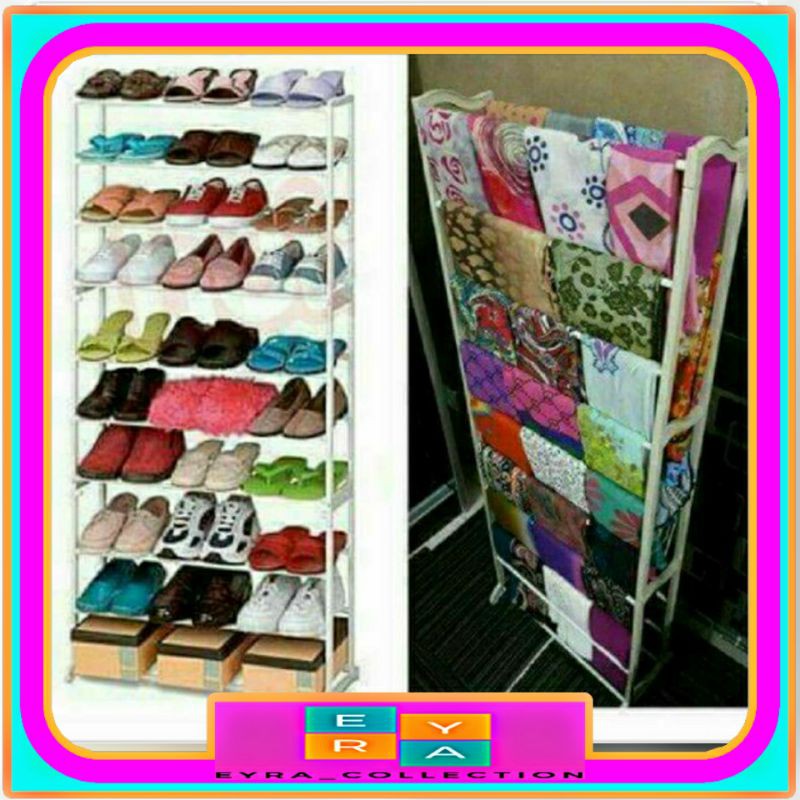 🔘🇲🇾ReadyStock 💥RAK TUDUNG | RAK KASUT | RAK SERBAGUNA | Shopee Malaysia