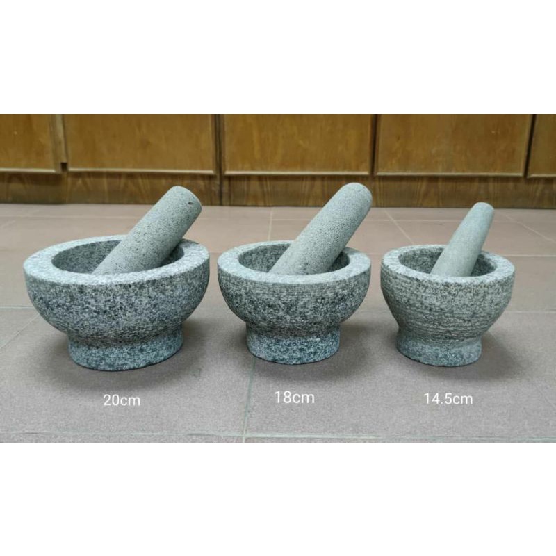 LESUNG BATU ORIGINAL 14.5CM | Shopee Malaysia