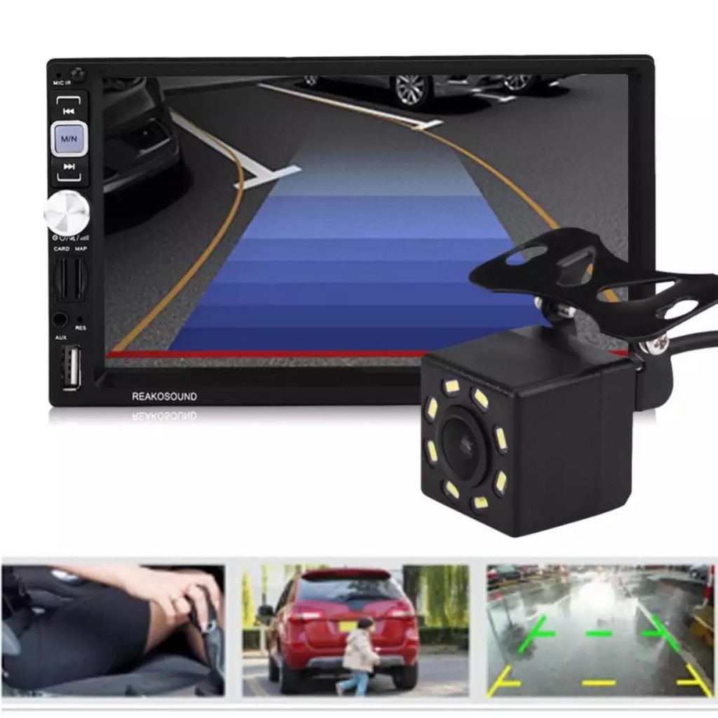 Night Vision 4/8 LED Car Rear View Reverse Camera HD Video Waterproof ...