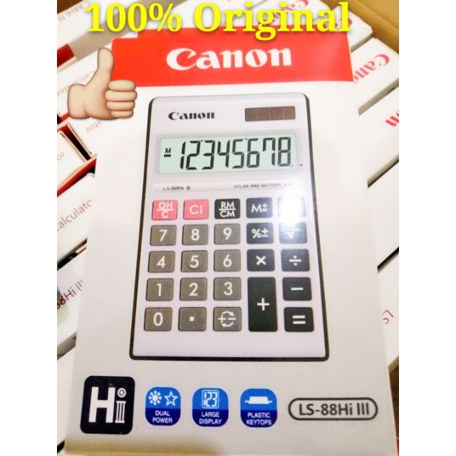 Canon ls 88hi iii solar calculator 🔥READY STOCK ON KL 🔥 | Shopee Malaysia