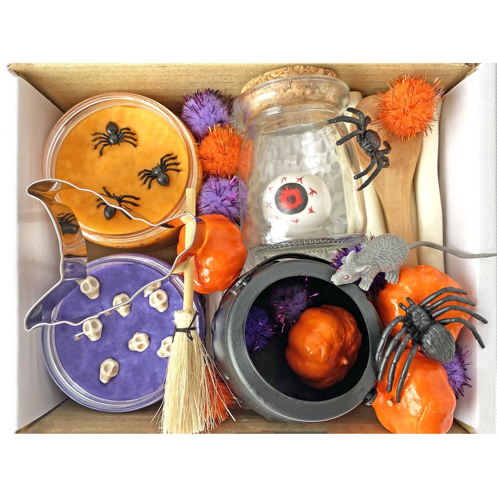 Witch's Brew Halloween Play Dough Mini Kit Set | Montessori Educational ...