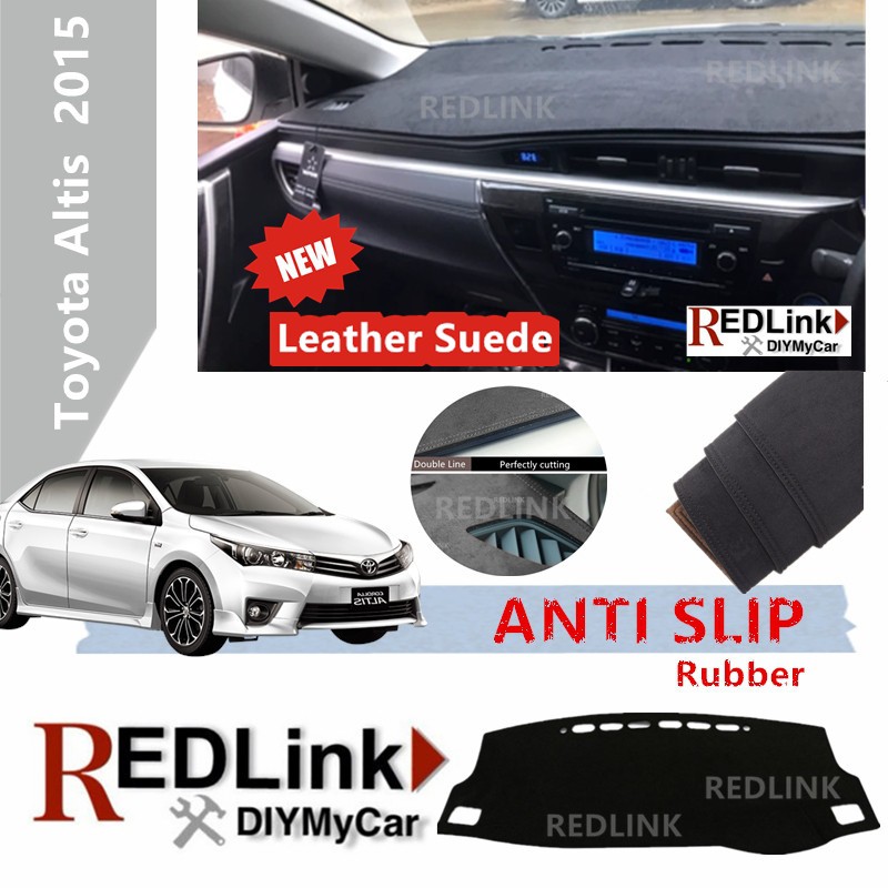 Toyota Altis Dashboard Mat Cover 2015 Leather Suede ( Fabric ) | Shopee ...