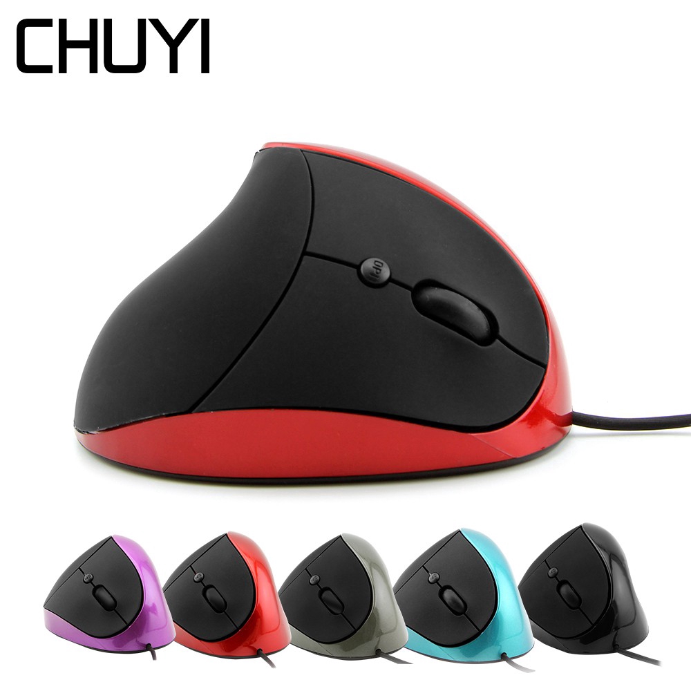 CHYI Wired Mouse Vertical Mouse Gaming Ergonomic Mice DPI Adjustable ...