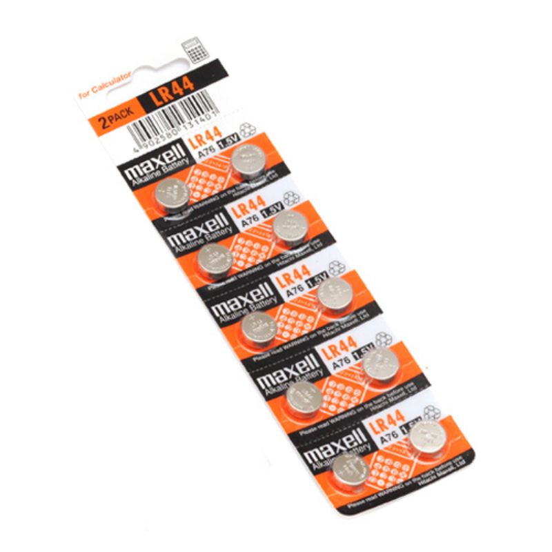 Maxell Alkaline Button Battery LR44/A13 COMPATIBLE SR44 | Shopee Malaysia