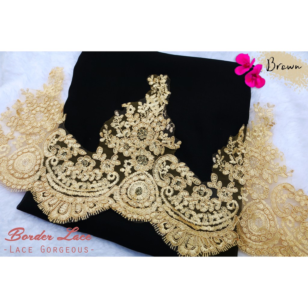 Border Lace Cantik Pelbagai Warna Bunga Halus (BLD) | Shopee Malaysia