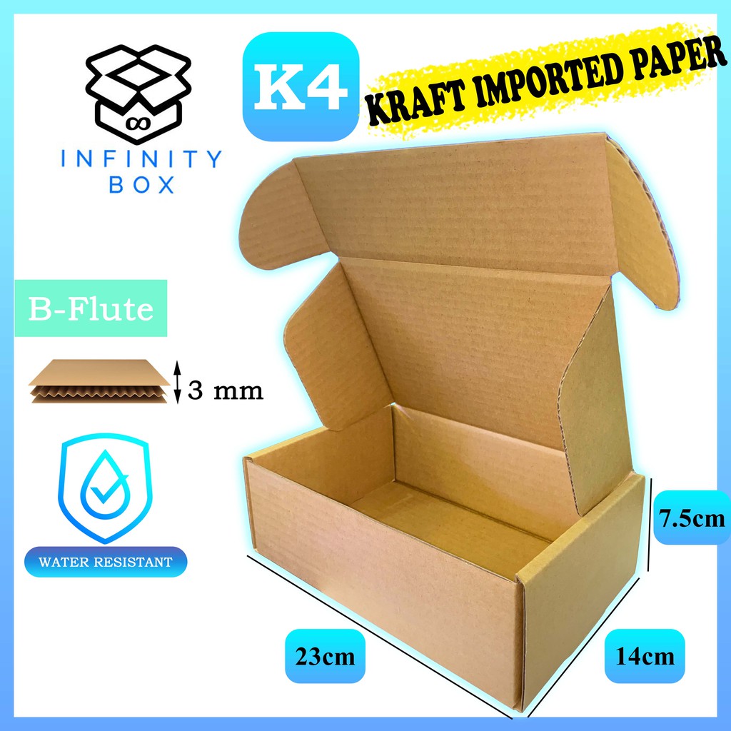 K4-Die-Cut Box Packaging - Kraft Imported Paper - BFlute-3mm - Bulk ...