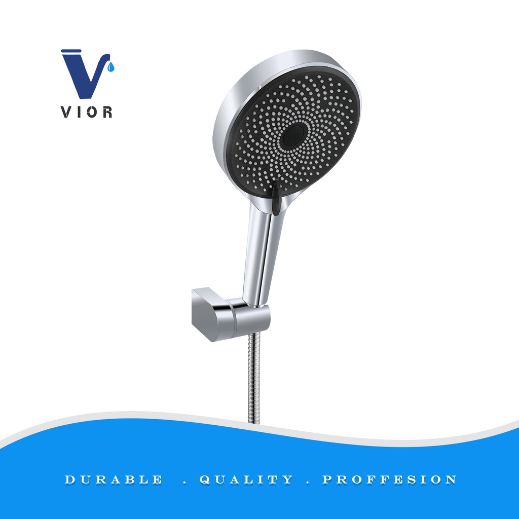 (VIOR) Italy Standard Round Handheld Shower Head Set C/W 1.2M Hose ...