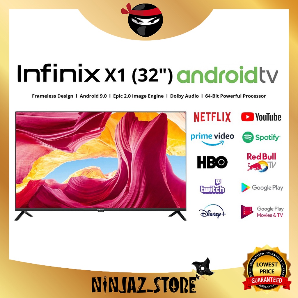 INFINIX X1 TV 32 inch l HD LED Smart Android TV l Nexflix Google ...
