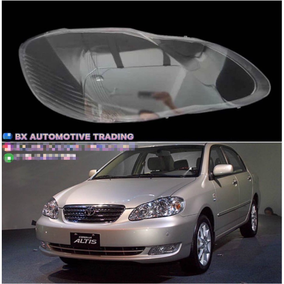 Toyota Altis 03-06 Headlamp Cover Headlights Cover | Shopee Malaysia