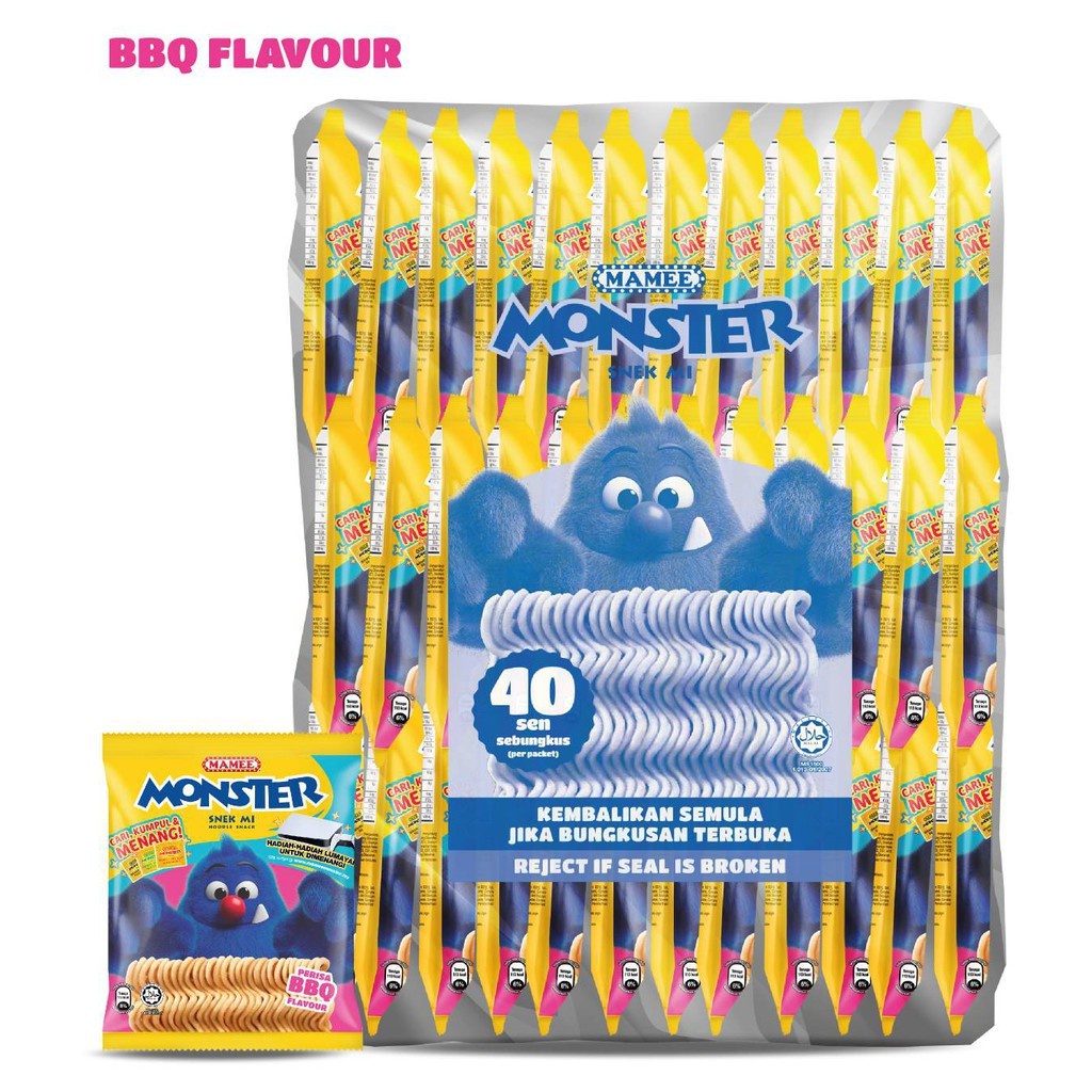 MAMEE MONSTER 25G X 30PKTS | Shopee Malaysia