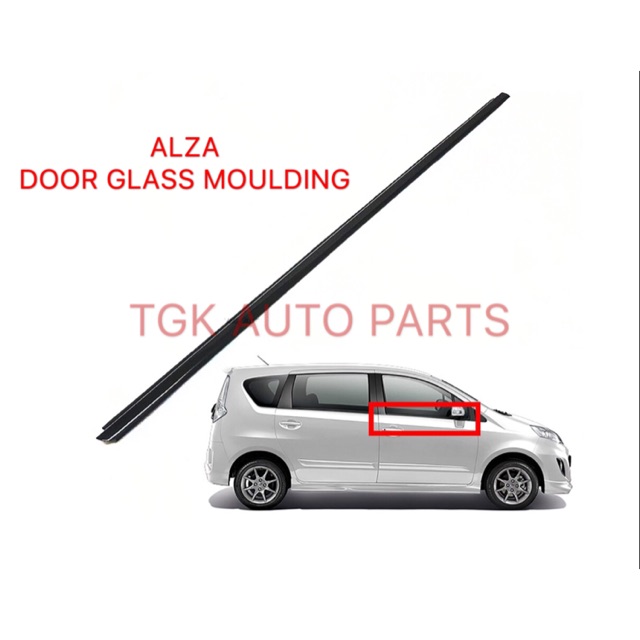 PERODUA ALZA DOOR GLASS MOULDING (OUTER) | Shopee Malaysia
