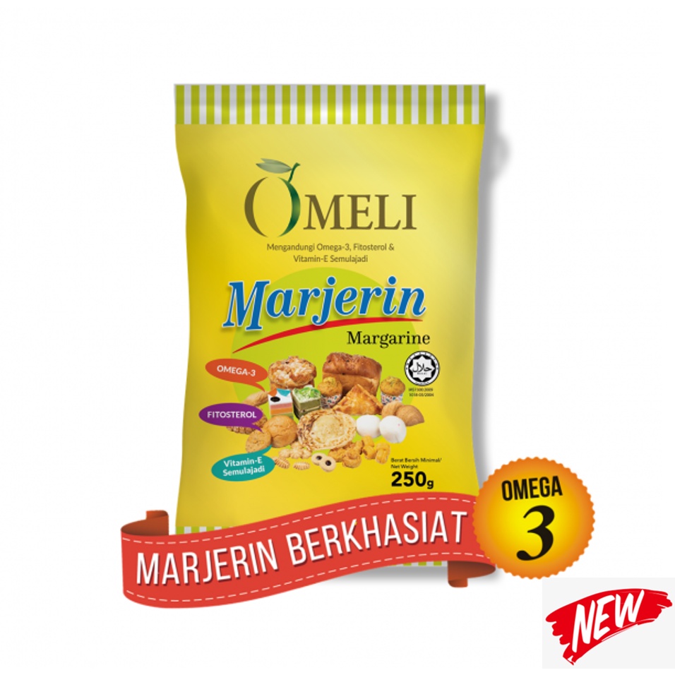 Omeli Margarine with Omega-3 Weight 250g | Shopee Malaysia
