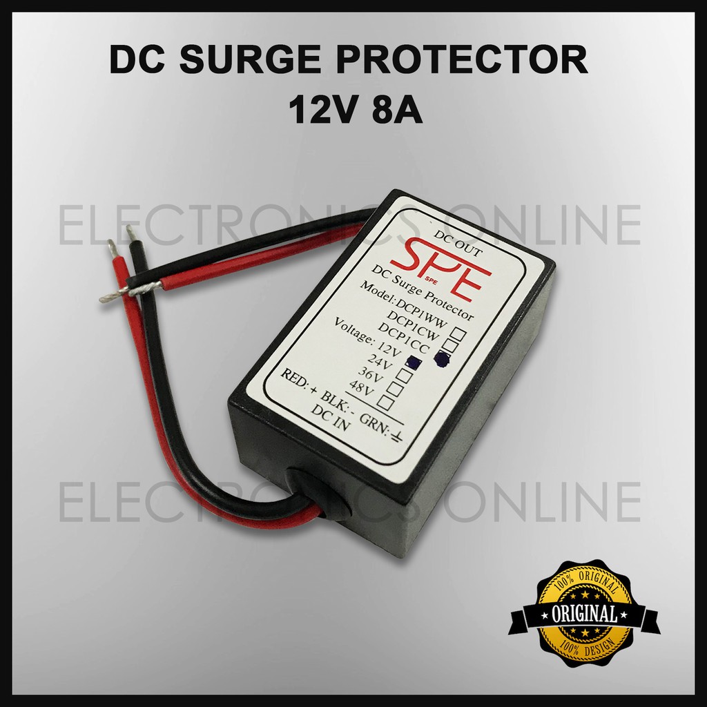 12V 8A DC Power Surge Protector Lightning Arrestor Lightning Surge ...