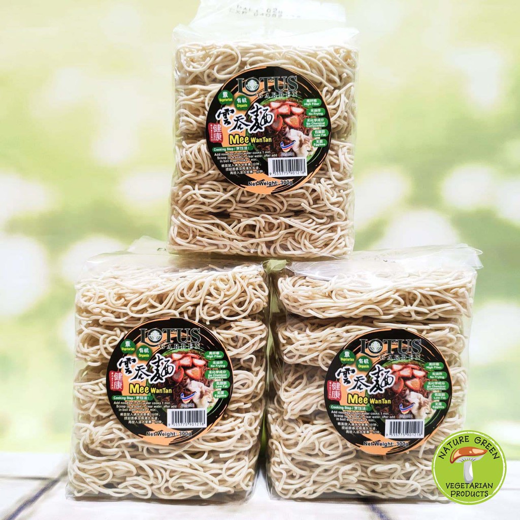 LOTUS GARDEN, Mee Wan Tan (300g) 云吞面/素食面 | Shopee Malaysia
