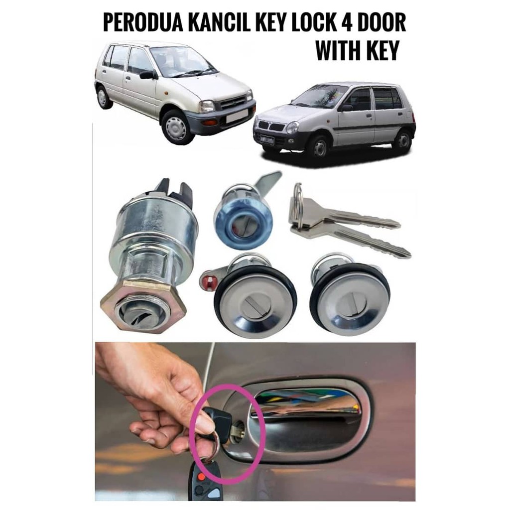 Perodua Kancil Key Set 660 850 Key Lock Set Ignition Barrel Door Lock ...