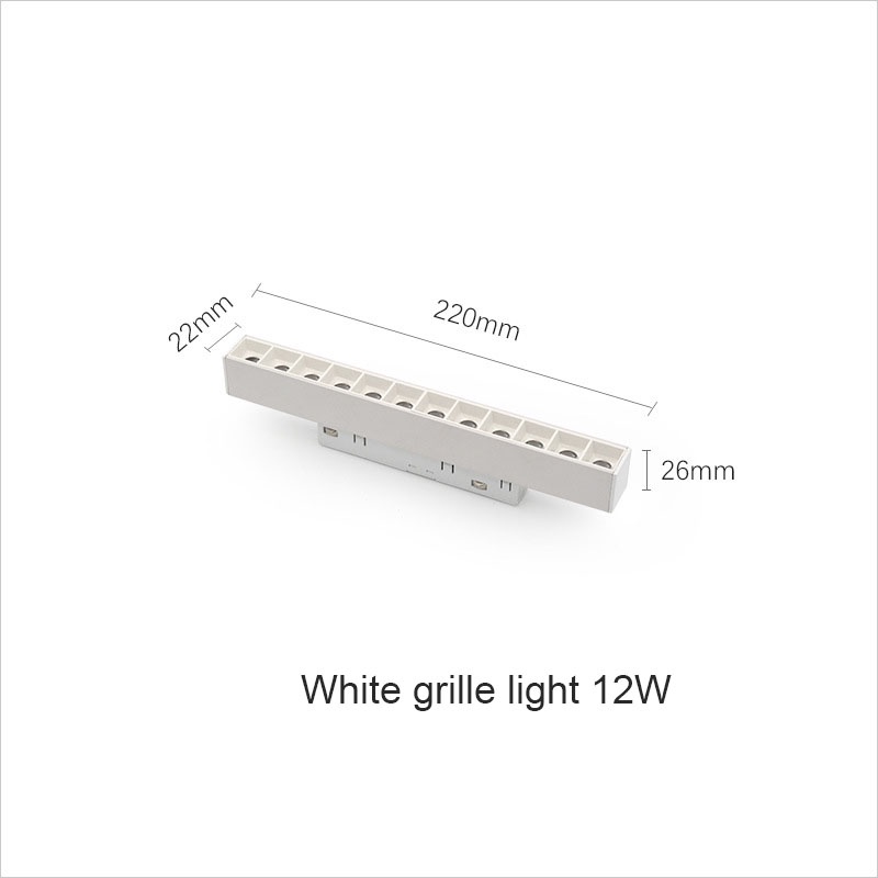 Smart White Recessed Magnetic Track Lights Dimmable 48V Surface mounted ...