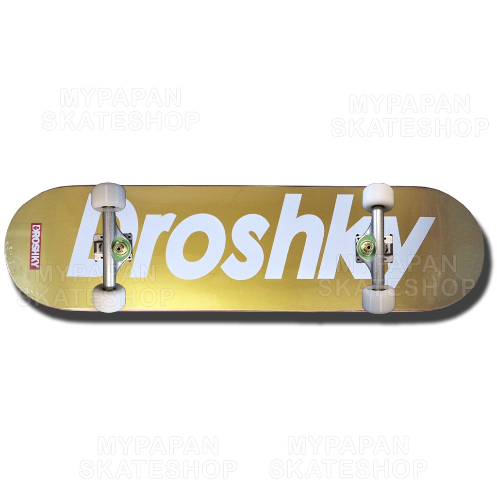 DROSHKY SKATEBOARDS COMPLETE SET GOLD LOGO SIZE 8.0 INCH 7 LAYER CANADA ...