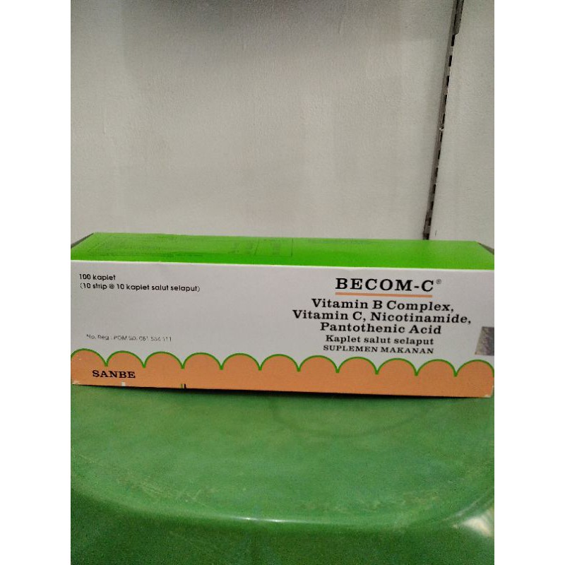 Becom - C Strip contains 10 tablets, vitamin C with multivitamin ...