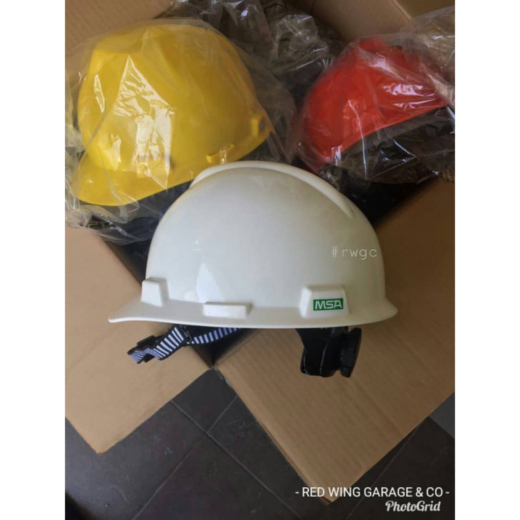 [100% ORIGINAL] MSA V-Gard Helmet White - [ new stock 2021 ] | Shopee ...
